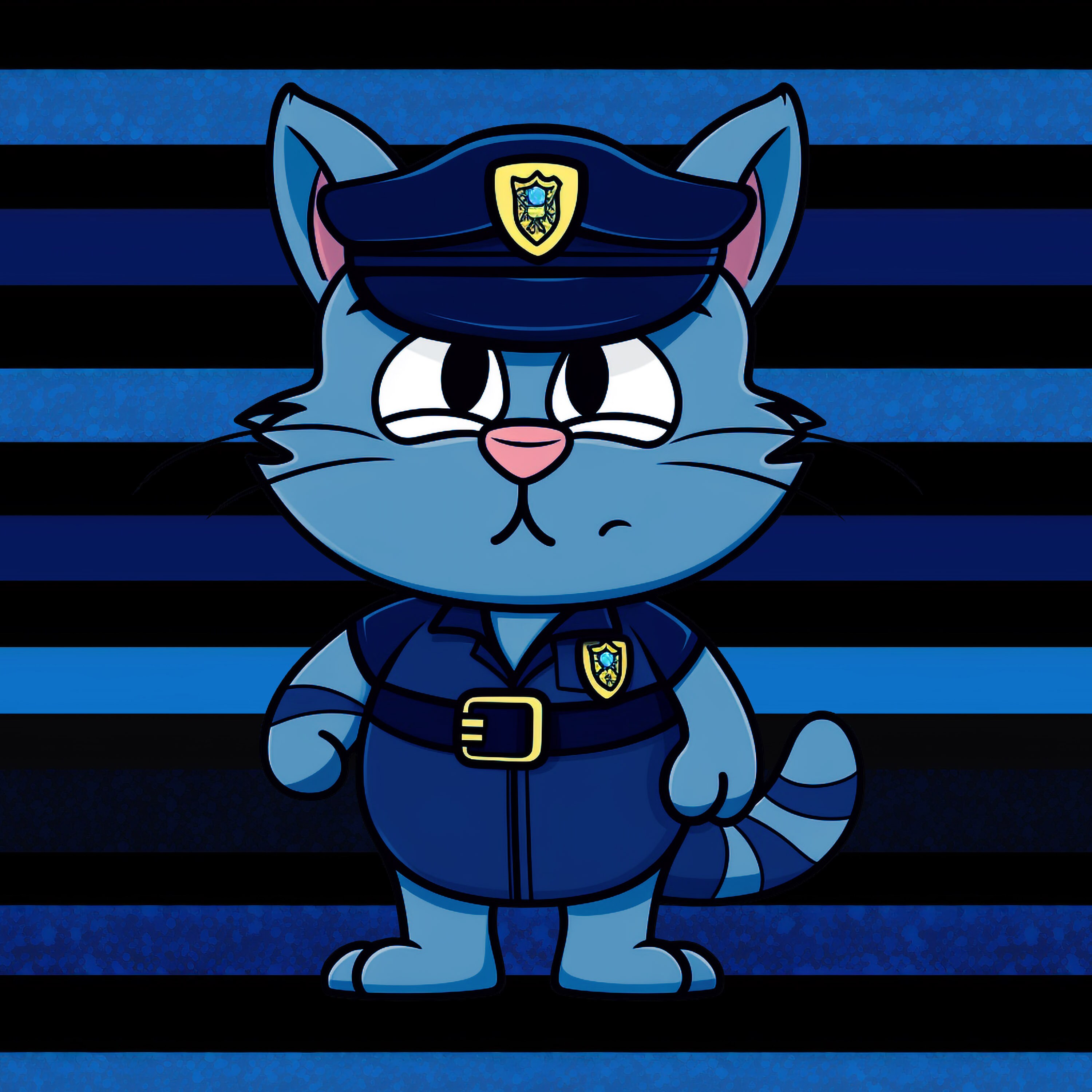 Cute Police Cats, Thin Blue Line, Police, First Responder Clip Art ...