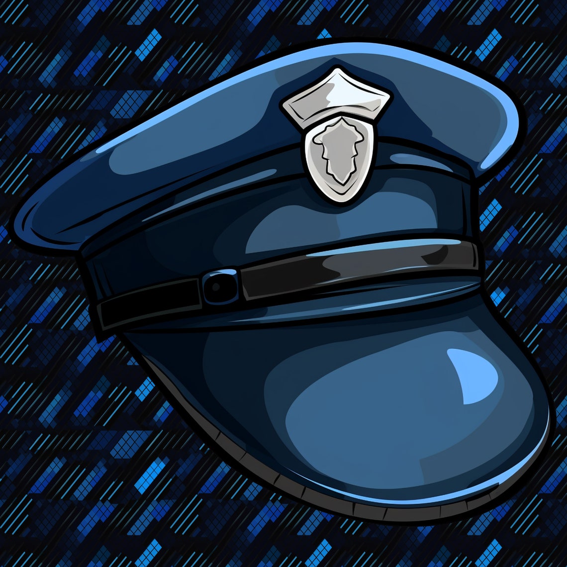 Cartoon Police Hats, Thin Blue Line, Police, First Responder Clip Art ...