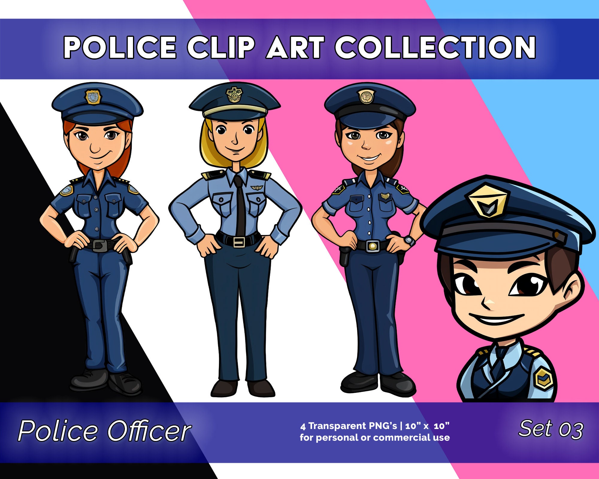 Female Police Officer Clipart