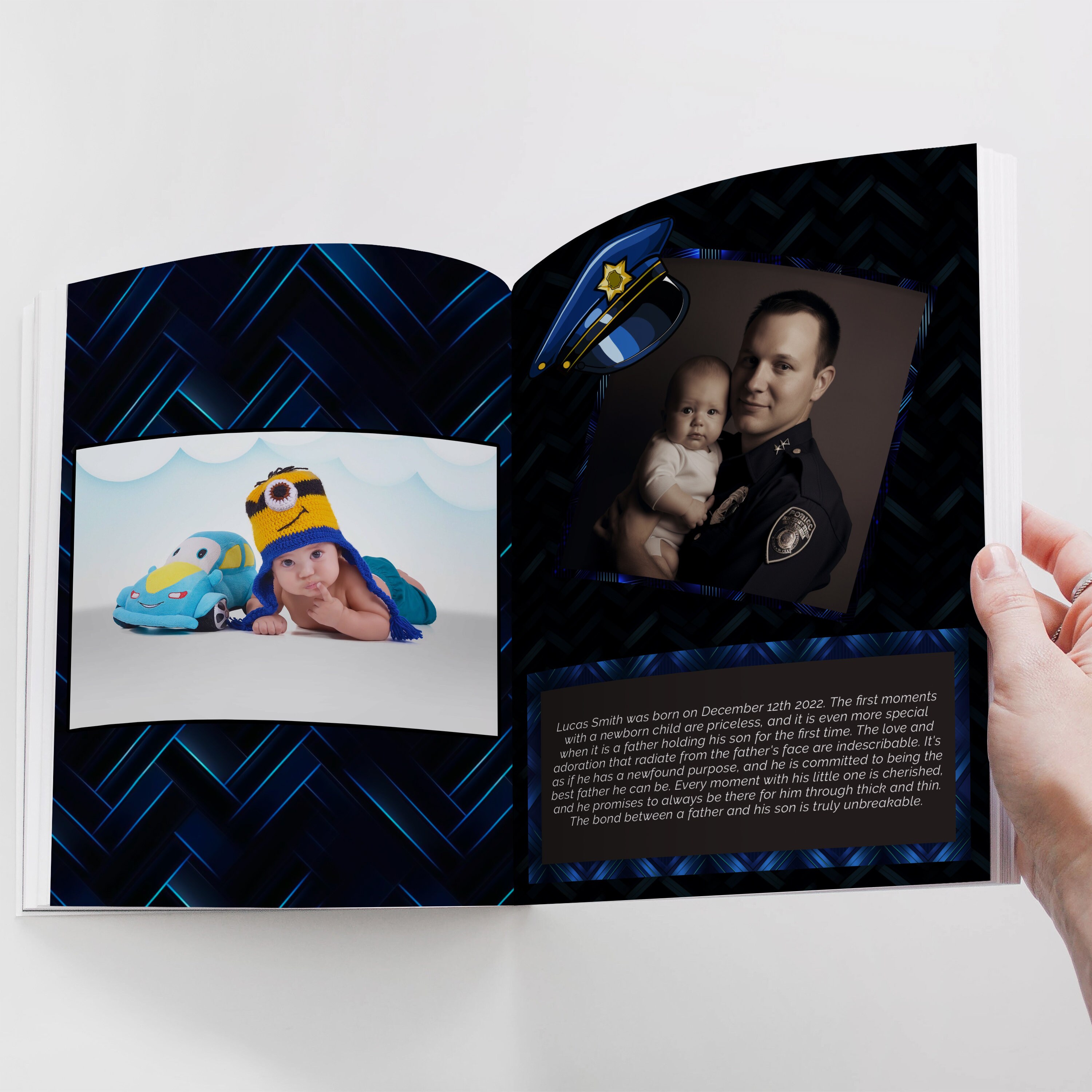 Thin Blue Line, Police, First Responder Patterns, Digital Paper ...