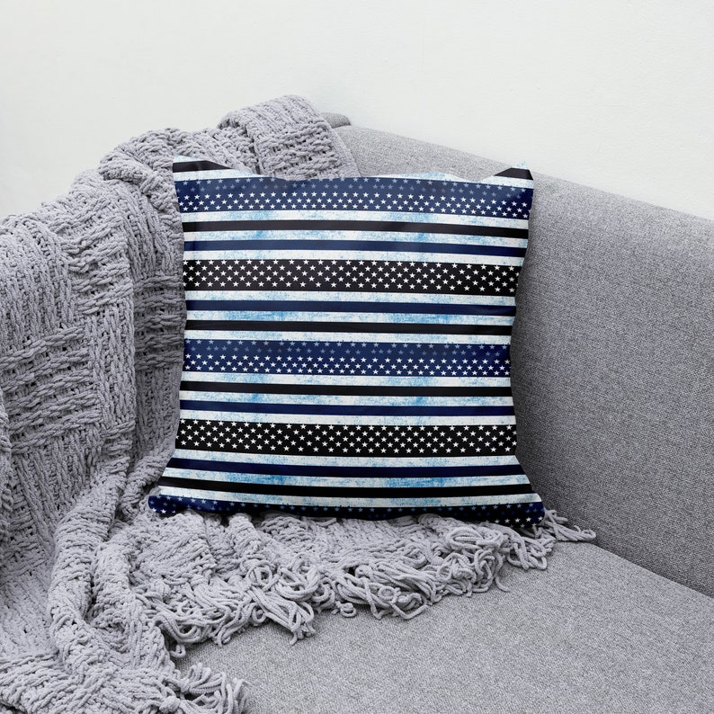 Thin Blue Line Police First Responder Patterns Digital - Etsy