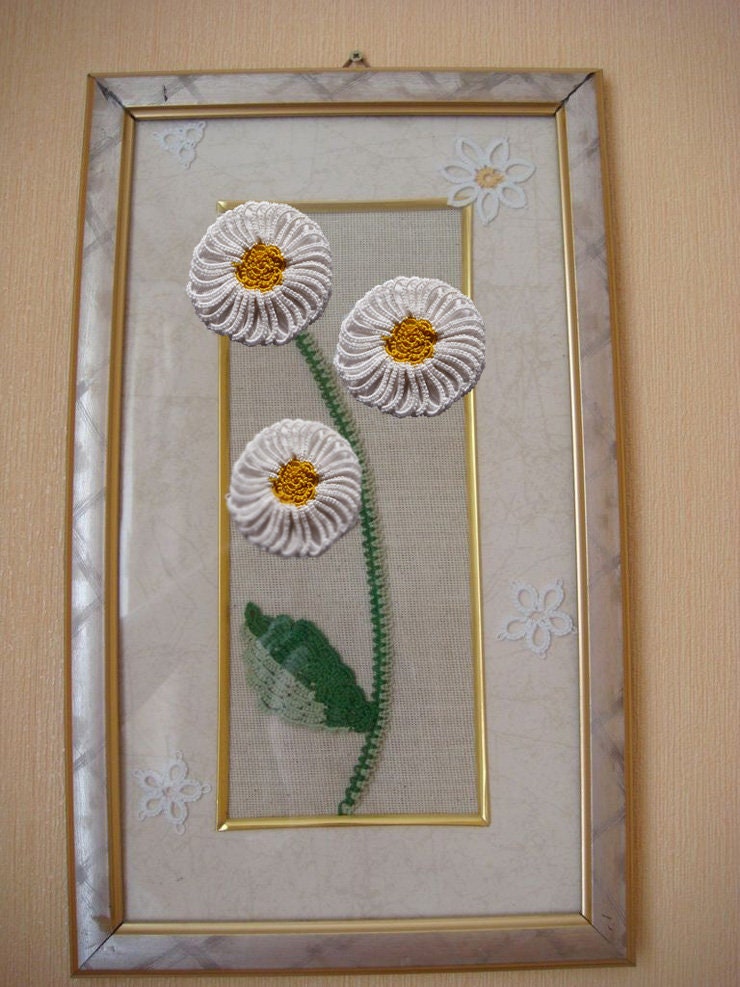 Tatting Pattern Chamomile Flower Pdf Tatting Etsy