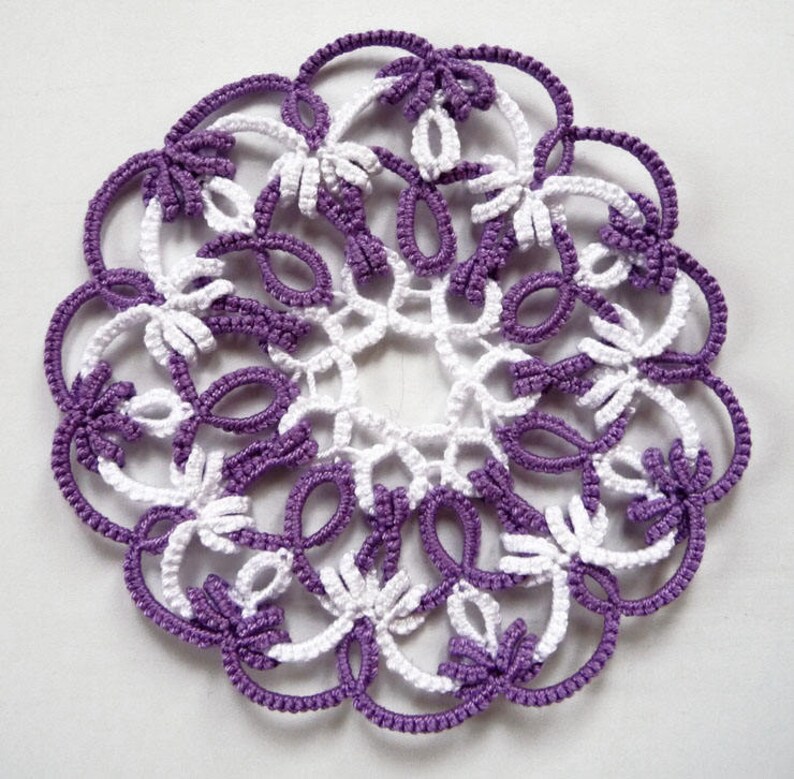 Tatting Pattern Wedding Coasters, PDF Tutorial Lace Round Doily , DIY ...