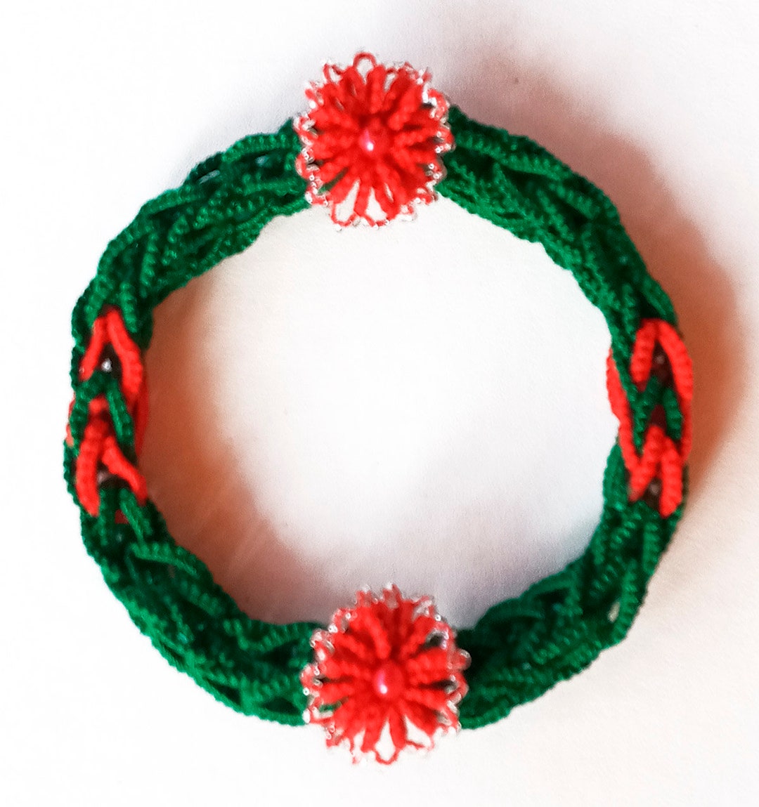 PDF Tatting Pattern 3D Christmas Wreath - Etsy