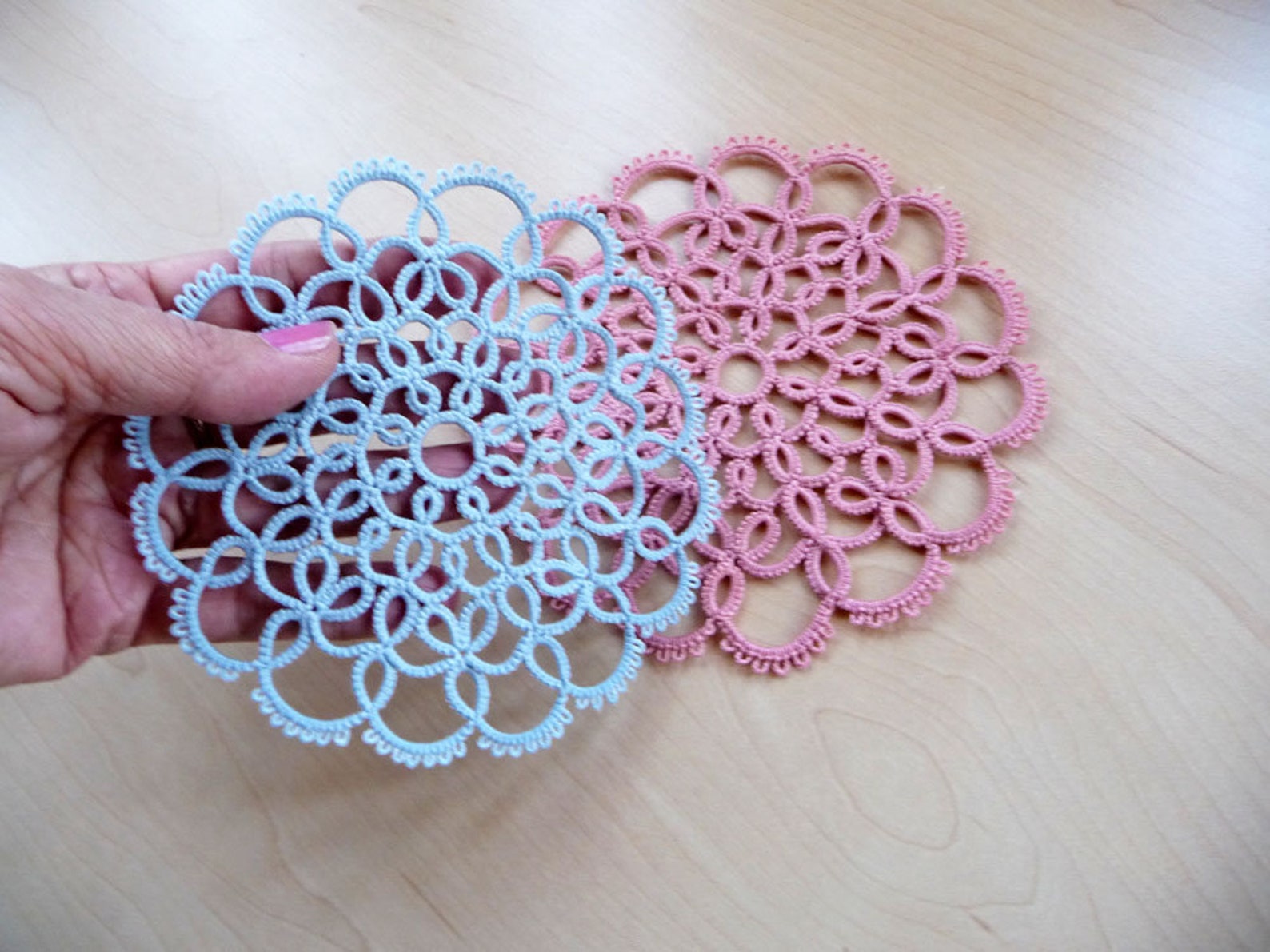 Tatting Pattern Coasters PDF Tutorial Tatting Doily | Etsy