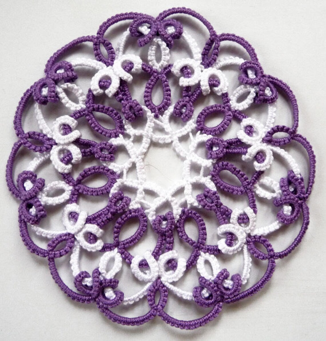 Tatting Pattern Wedding Coasters PDF Tutorial Lace Round | Etsy