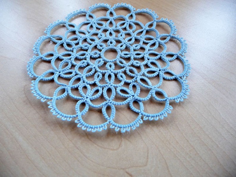 Tatting Pattern Coasters PDF Tutorial Tatting Doily | Etsy
