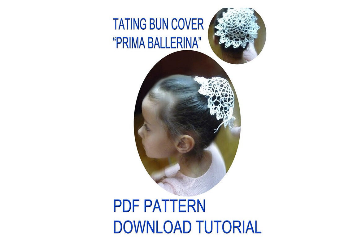 Tatting Pattern Bun cover Bun snood Hair net Bun Crown Bun | Etsy