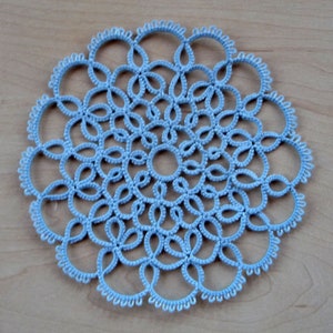 Tatting Pattern Coasters, PDF Tutorial Tatting Doily, Shuttle Tatting ...
