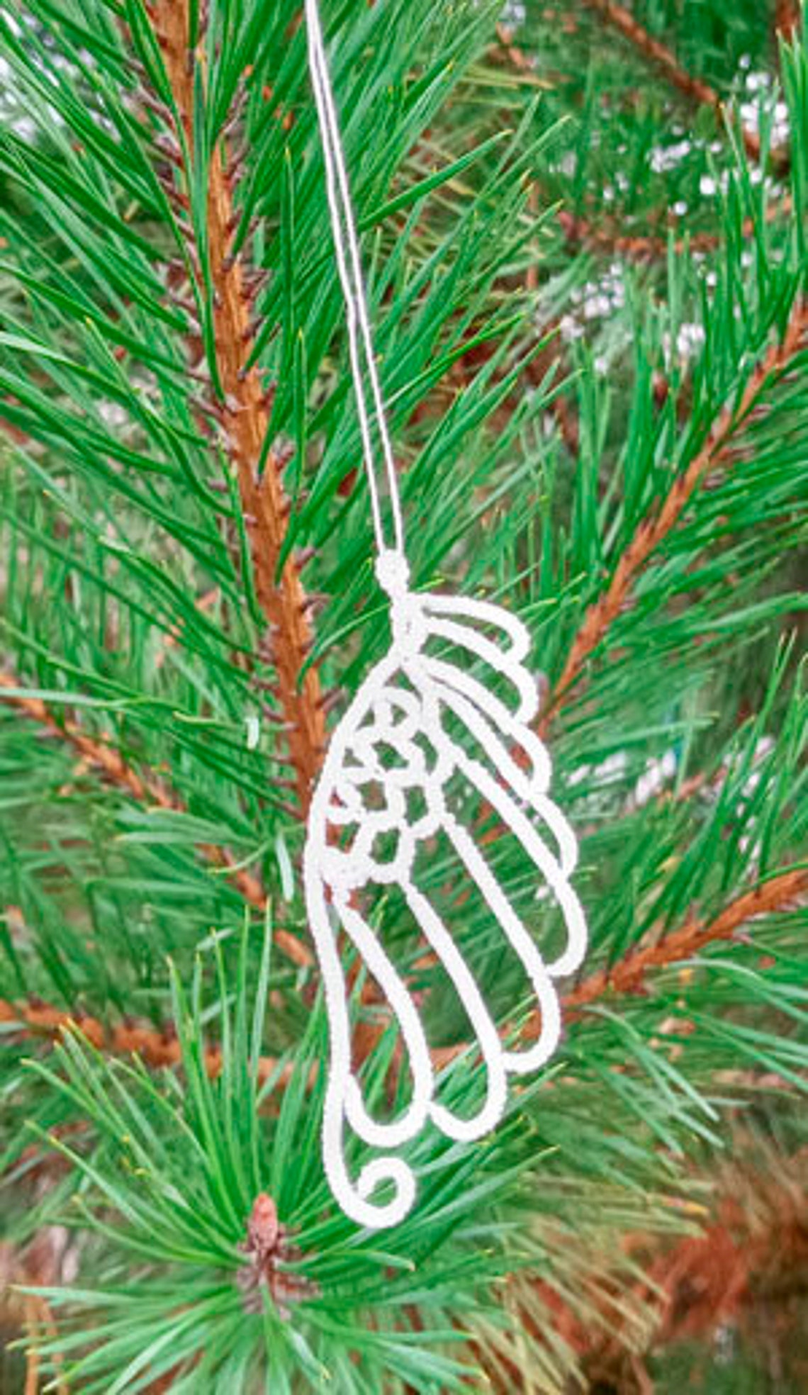 Needle Tatting Pattern angel Wing PDF and Video - Etsy