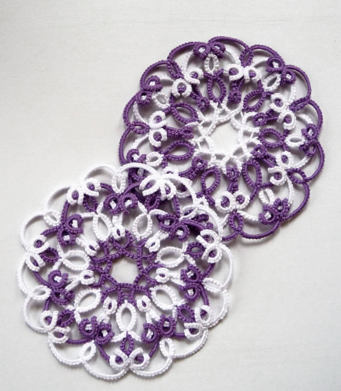 Tatting Pattern Wedding Coasters PDF Tutorial Lace Round | Etsy