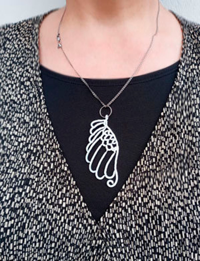 Needle Tatting Pattern angel Wing PDF and Video - Etsy