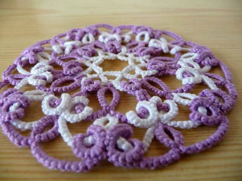 Tatting Pattern Wedding Coasters, PDF Tutorial Lace Round Doily , DIY ...