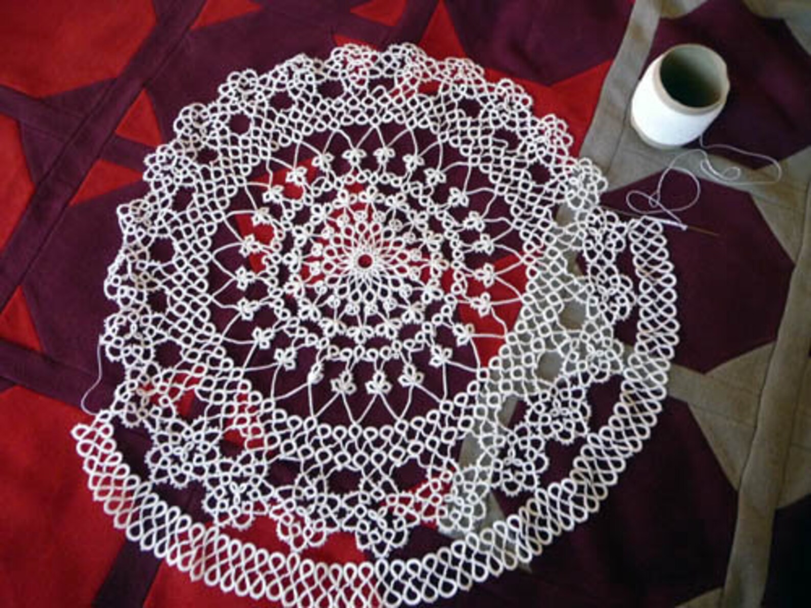 Tatting Pattern Tablecloth Needle Tatting Cro-tatting - Etsy