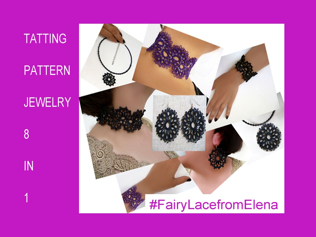 Tatting Pattern Jewelry Set emma PDF Tatting - Etsy