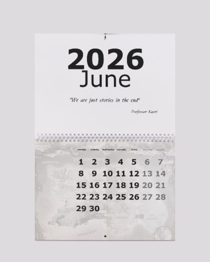 2026 Fantasy Dragon Calendar | Fourth Wing Inspired | Printable Digital ...