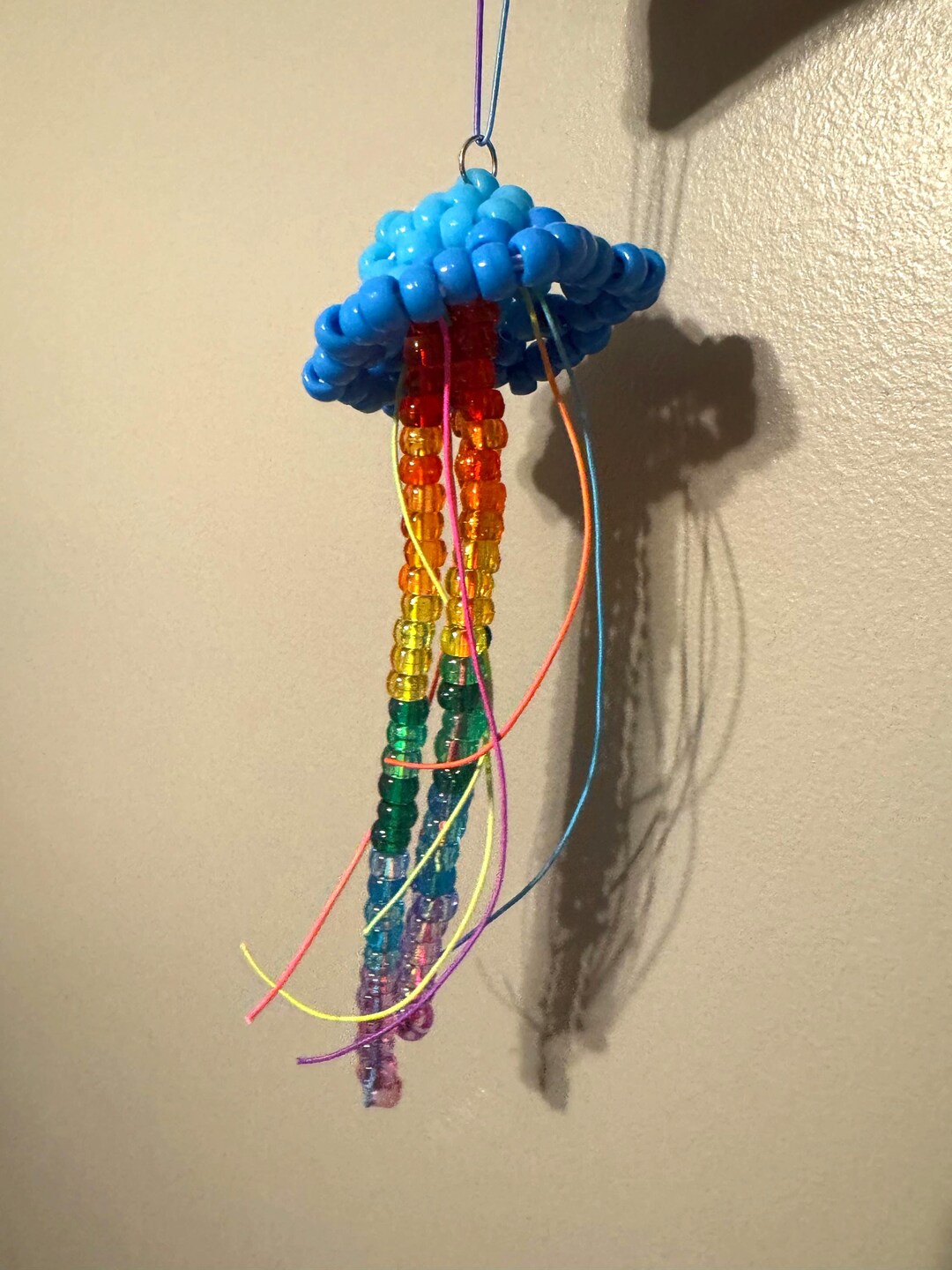 Rainbowdash MLP Jellyfish Kandi Keychain - Etsy