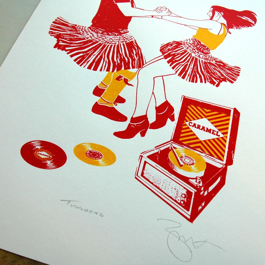 Tunnocks Limited Edition Hand Printed Vintage Retro | Etsy