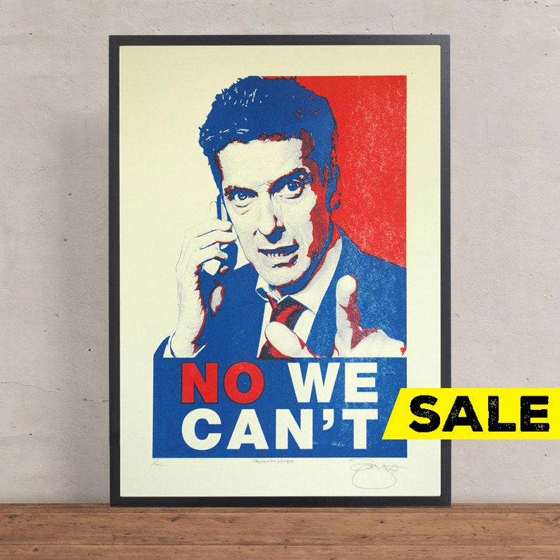 Malcolm Tucker no We Cant Hand Pulled Limited Edition - Etsy UK
