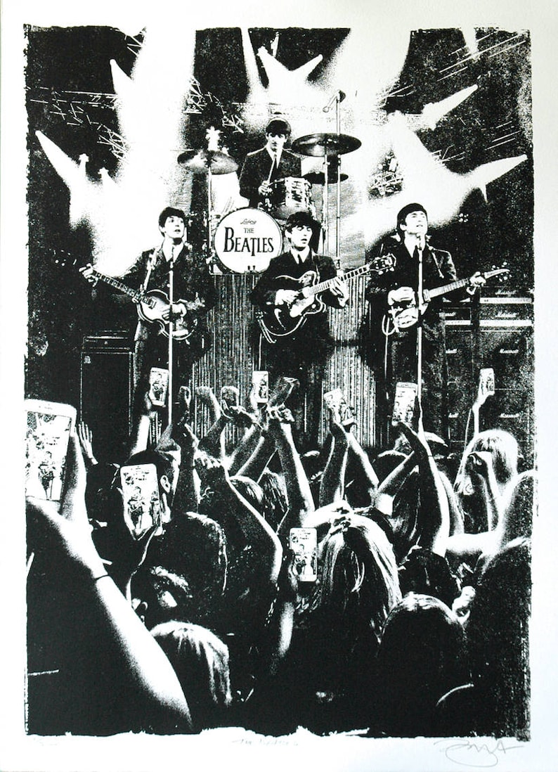 An Audience With the the Beatles Hand Pulled Limited Edition Screen ...