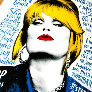 Patsy Ab-fab Inspired Limited Edition, Punk, Retro, Hand Printed ...