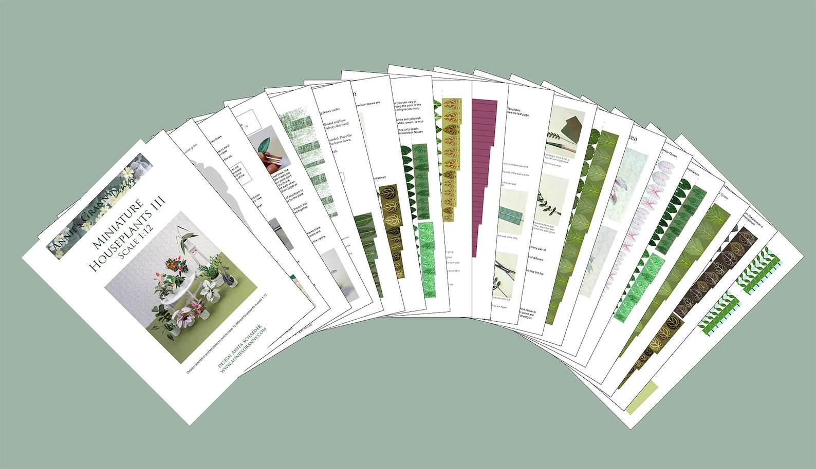 Miniature Houseplants III for Doll House Scale 1:12 and More 12 ...