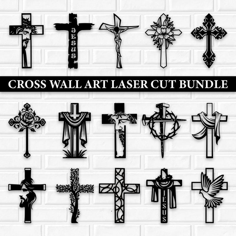 Cross Wall Art Laser - Etsy