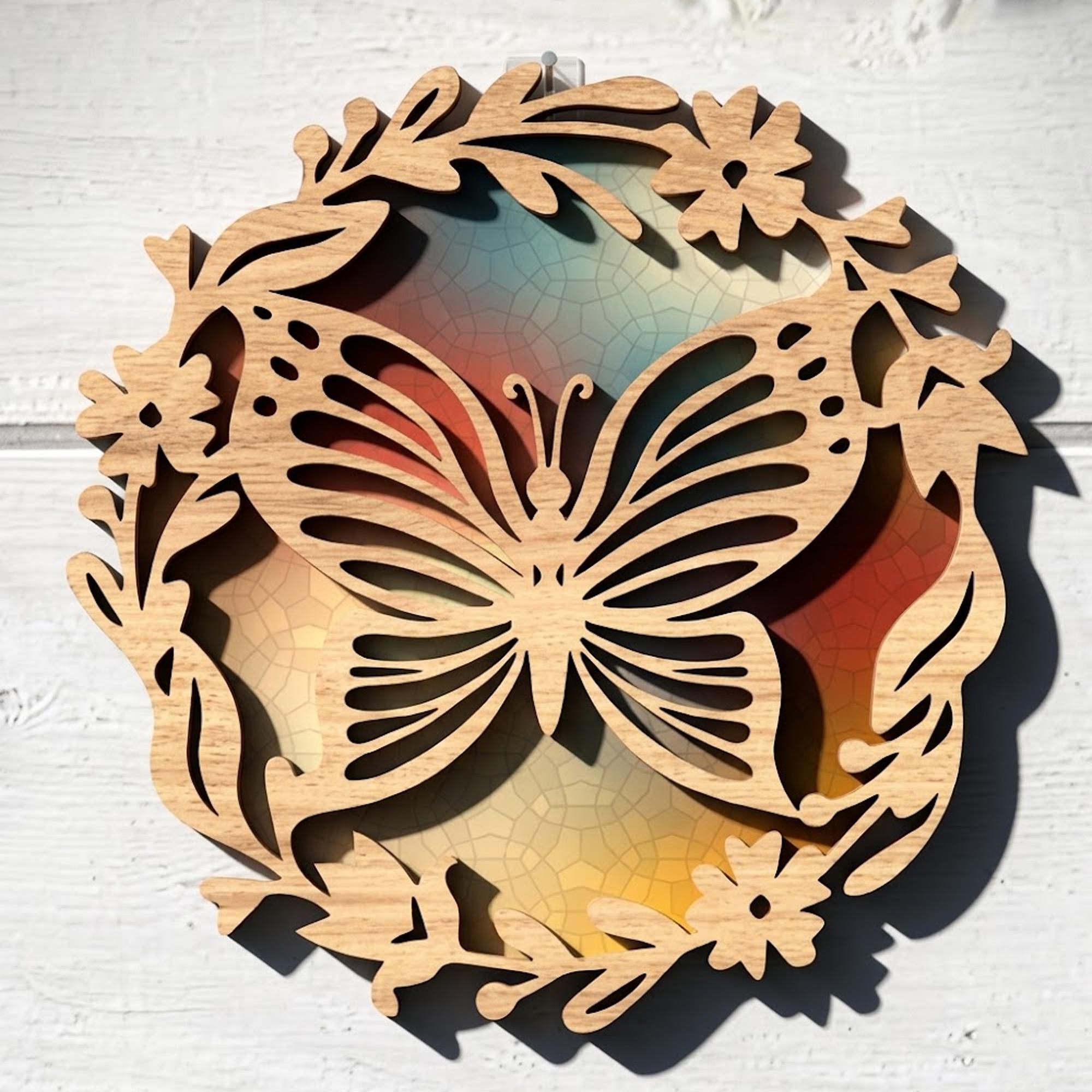 Layered Butterfly SVG Bundle, Laser Cut Files, Dragonfly Hummingbird ...