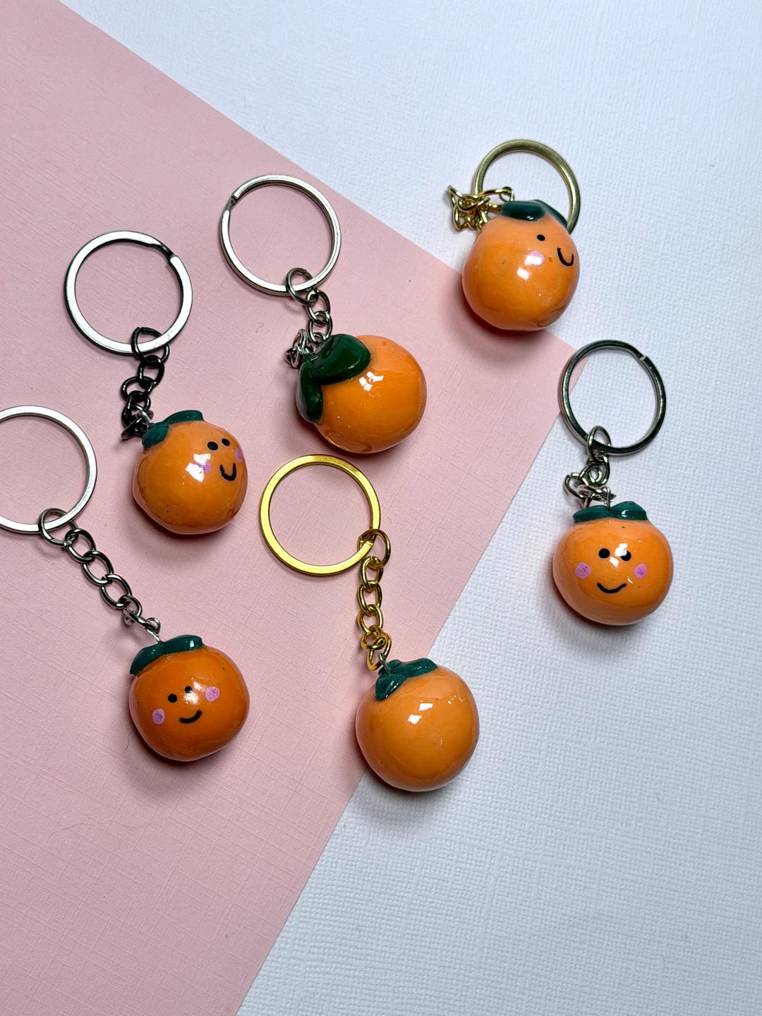 Clementine Keychain; Polymer Clay Keychain; Bag Charm - Etsy