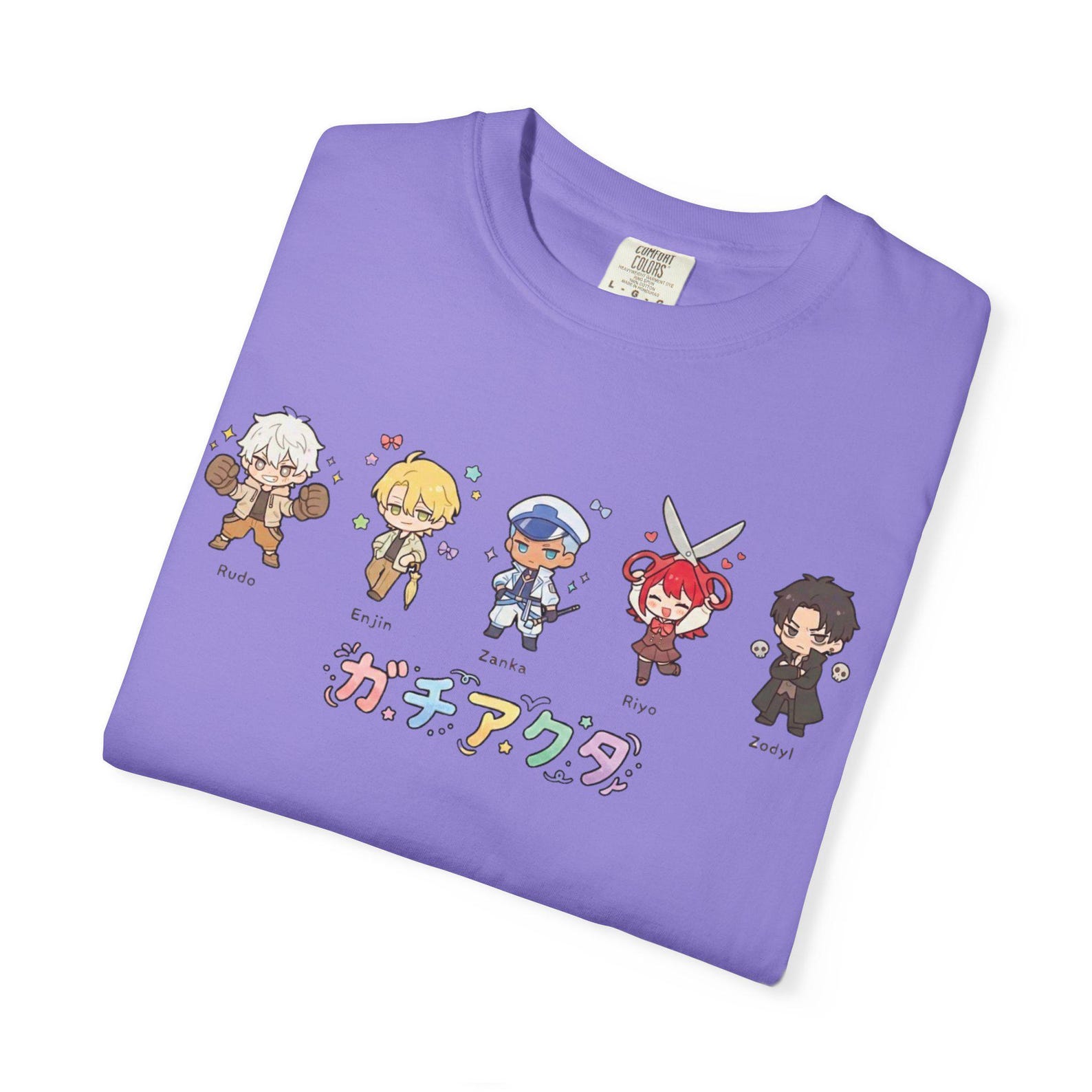 Gachiakuta Chibi Art Shirt | Rudo Enjin Zanka Riyo Zodyl | Cute Manga ...