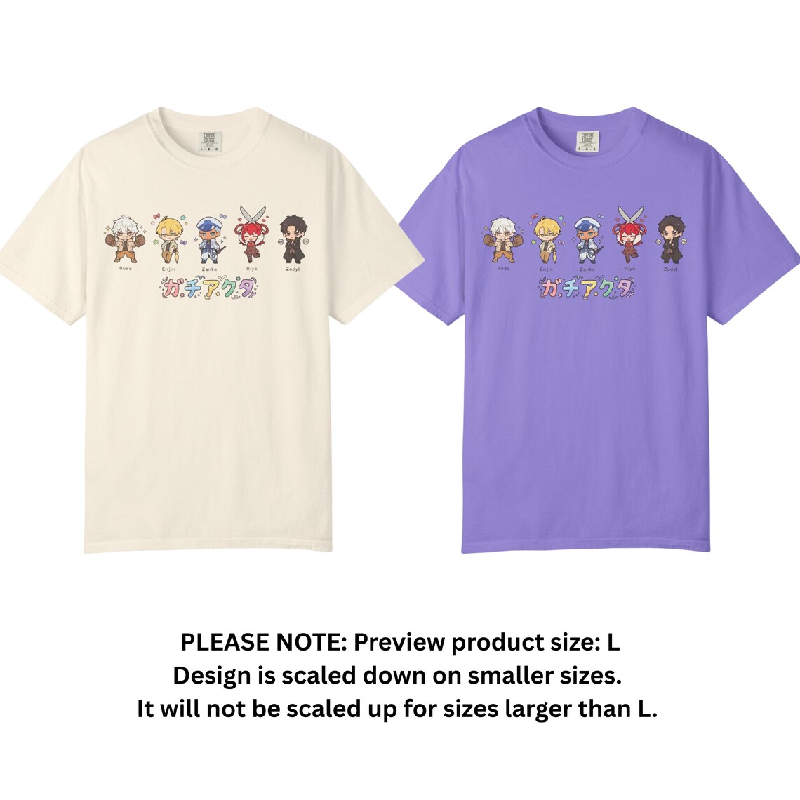 Gachiakuta Chibi Art Shirt | Rudo Enjin Zanka Riyo Zodyl | Cute Manga ...