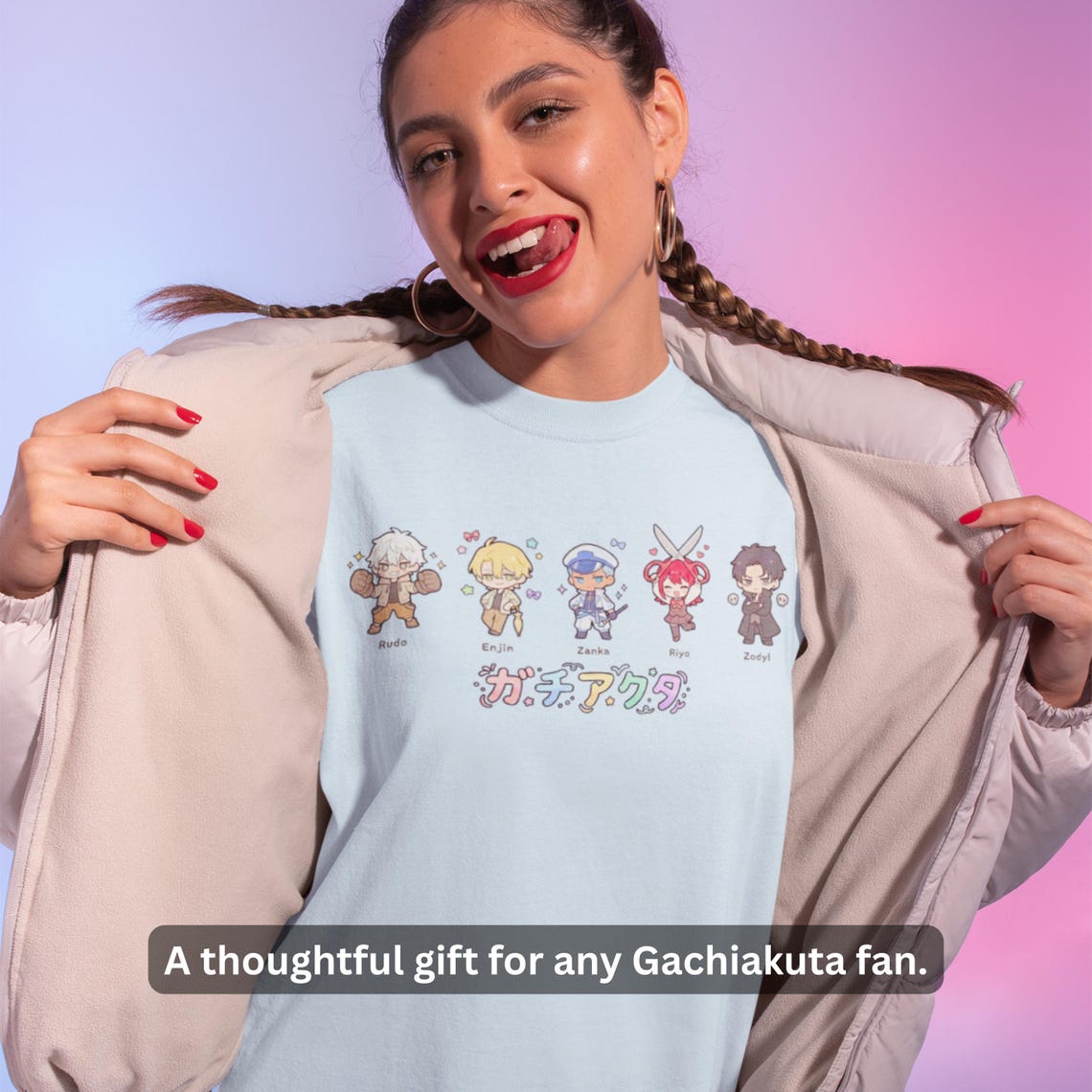 Gachiakuta Chibi Art Shirt | Rudo Enjin Zanka Riyo Zodyl | Cute Manga ...