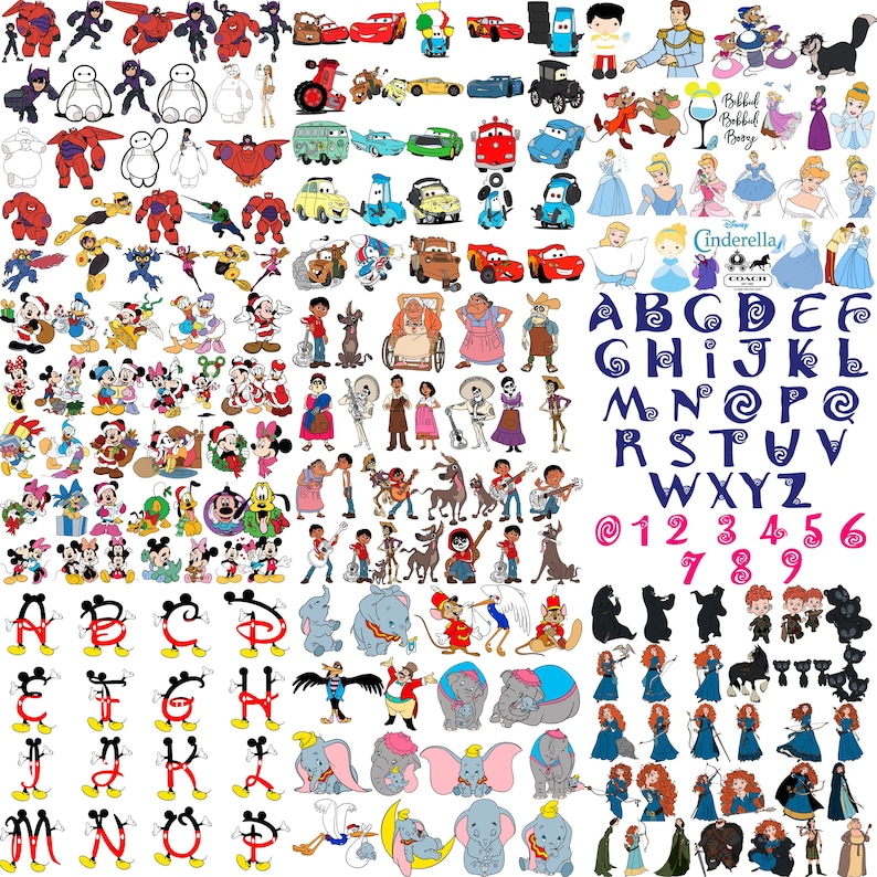 65000+ Special Mega Bundle SVG PNG Princess, Mickey Mouse, Sublimation ...