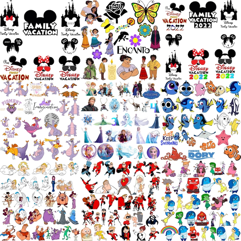 65000+ Special Mega Bundle SVG PNG Princess, Mickey Mouse, Sublimation ...