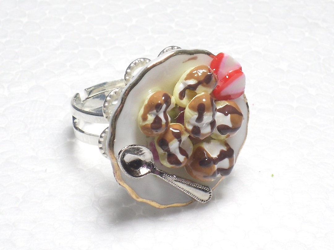 Profiteroles Ring. Polymer Clay. - Etsy