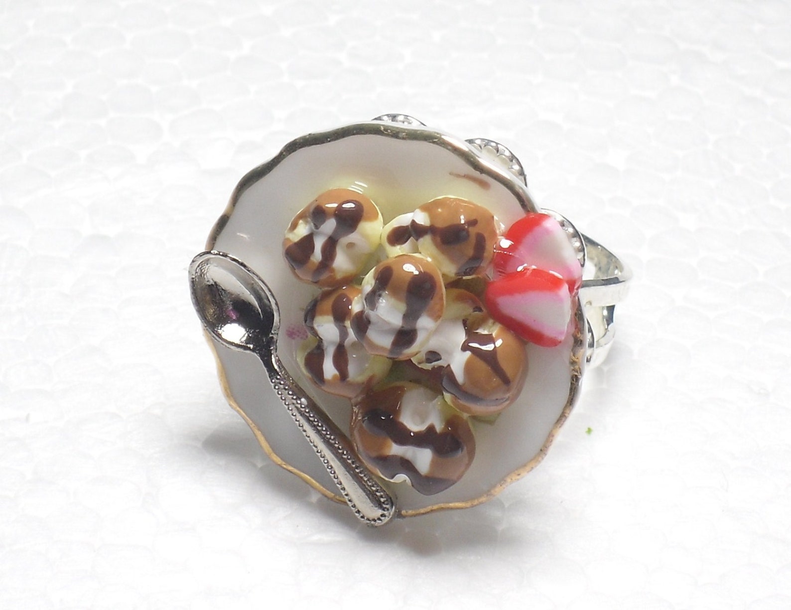 Profiteroles Ring. Polymer Clay. - Etsy UK