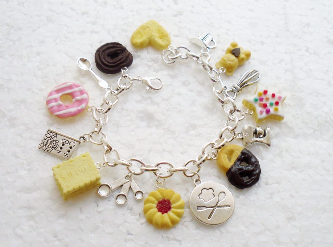 Baking Cookies Charm Bracelet. Polymer Clay. - Etsy