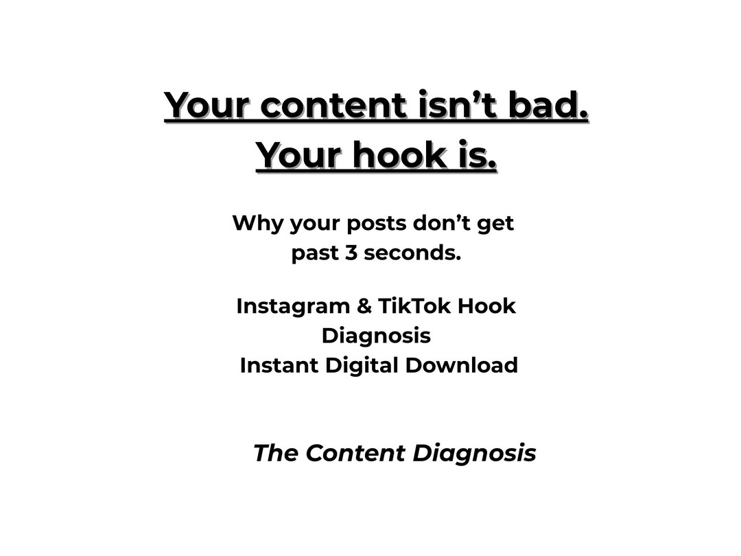 Instagram Hooks Checklist Template| Why Your Reels Get No Views ...
