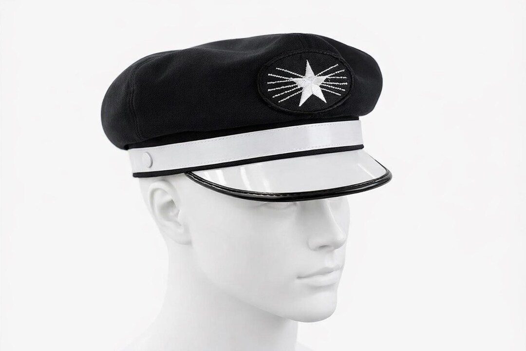 Vintage Rockabilly Captain Cap – 1950s Greaser Biker Motorcycle Hat - Etsy