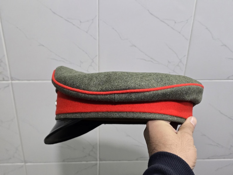 WW1 Prussian German M1916 Wool Crusher Cap – Imperial Army Schirmmütze ...