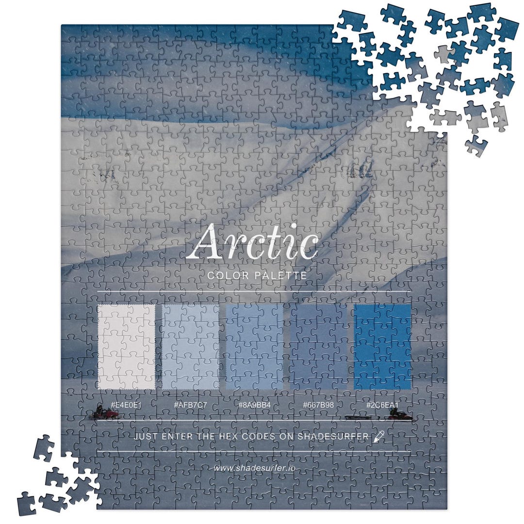 Arctic Color Palette Puzzle, Colorful Jigsaw, Fun Indoor Activity, 252 ...
