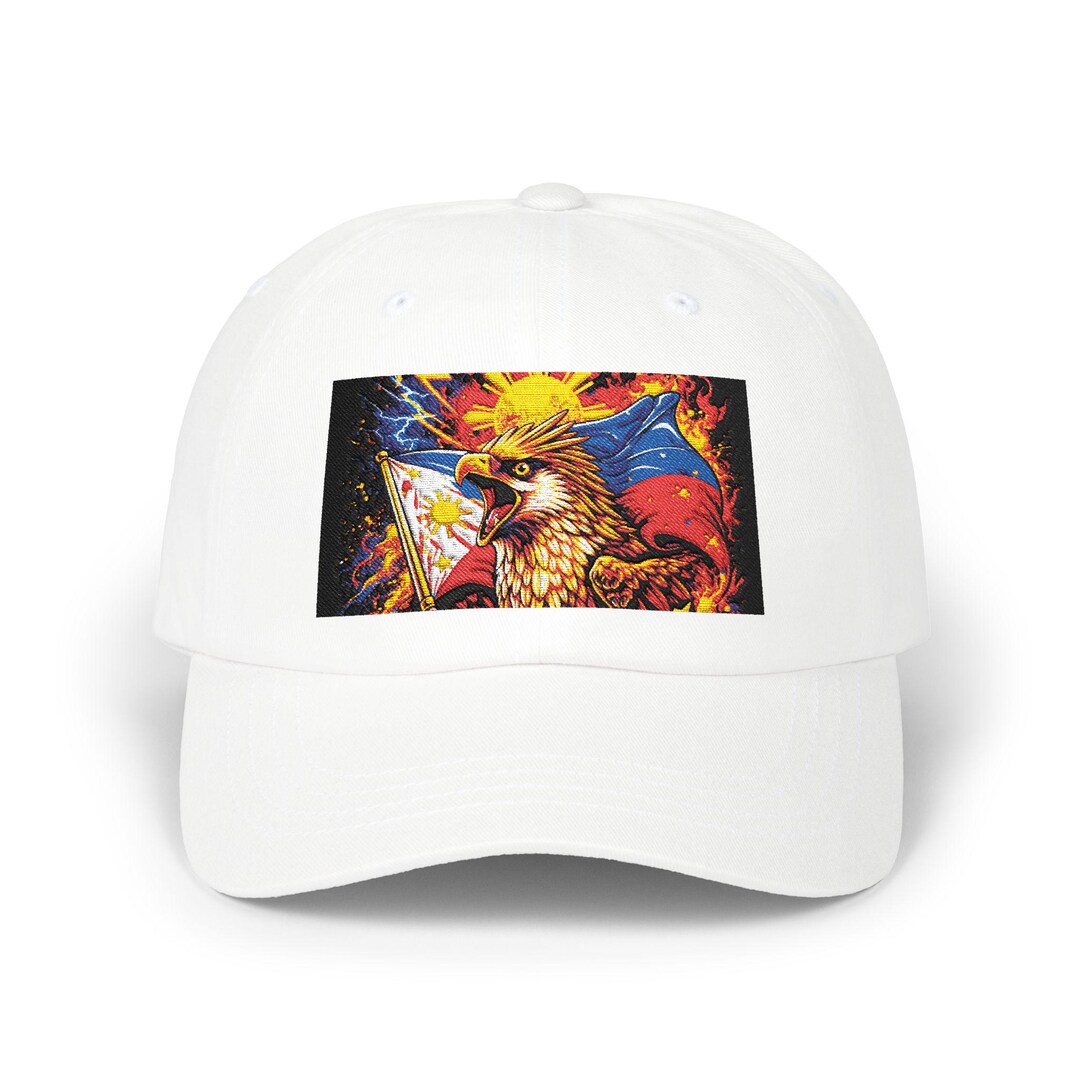 American Eagle Flame Flag Classic Dad Cap - Etsy