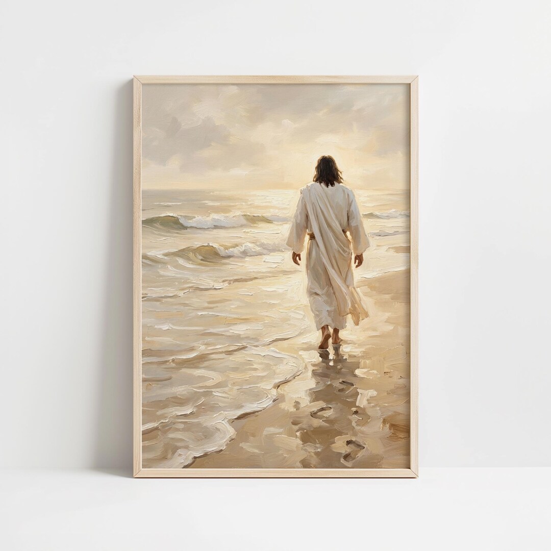 Seascape Painting - Serene Coastal Art, Spiritual Solitude ...