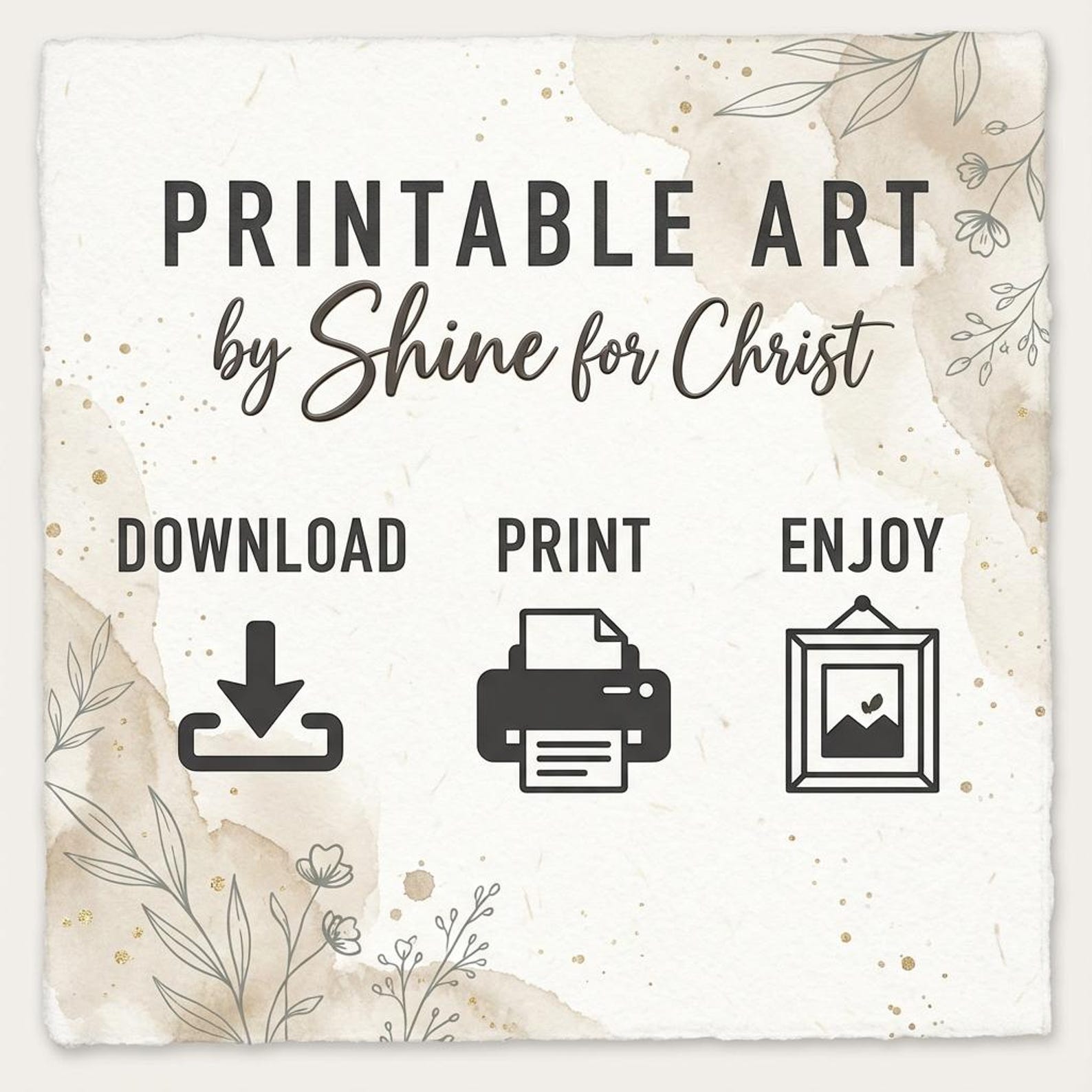 Rustic Shepherd With Lamb Printable Art - Serene Pastoral Scene, Cozy ...