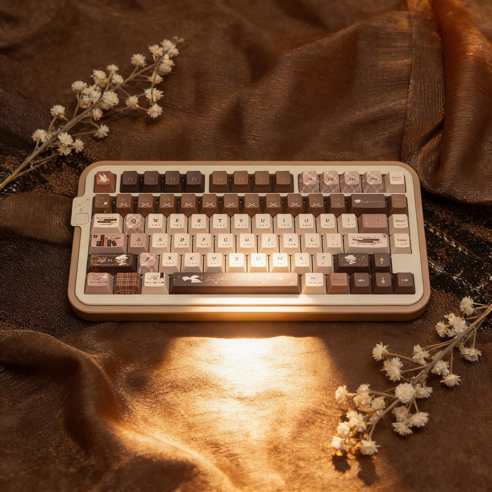 Afternoon Library 137 Keycaps, Coffee Inspired Creative Keycaps ...