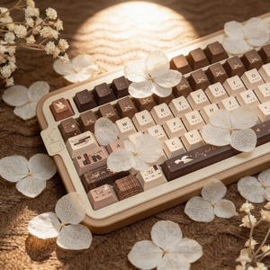 Afternoon Library 137 Keycaps, Coffee Inspired Creative Keycaps ...