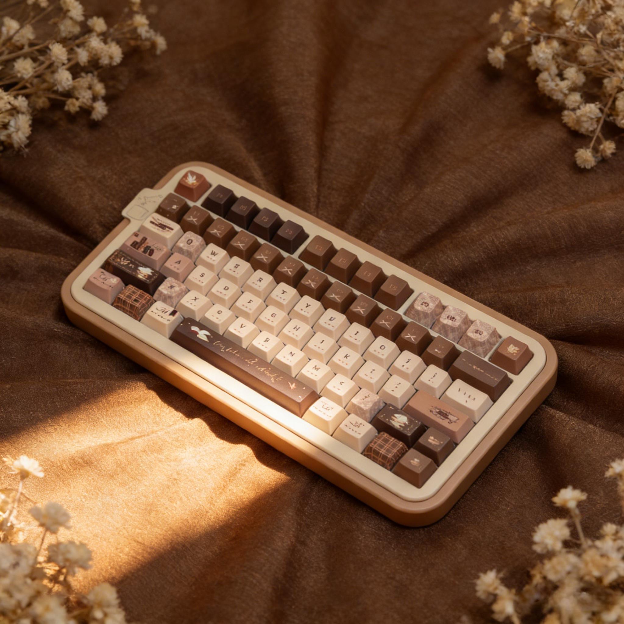Afternoon Library 137 Keycaps, Coffee Inspired Creative Keycaps ...