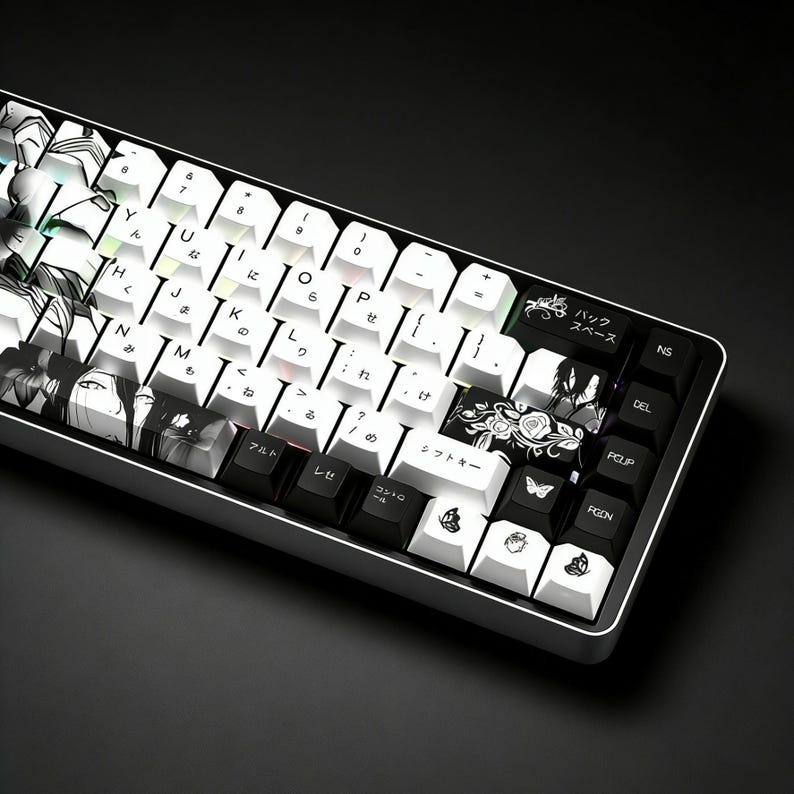 Reze Bomb Devil Shine-through Keycaps, 126 Keys PBT Cherry Profile ...