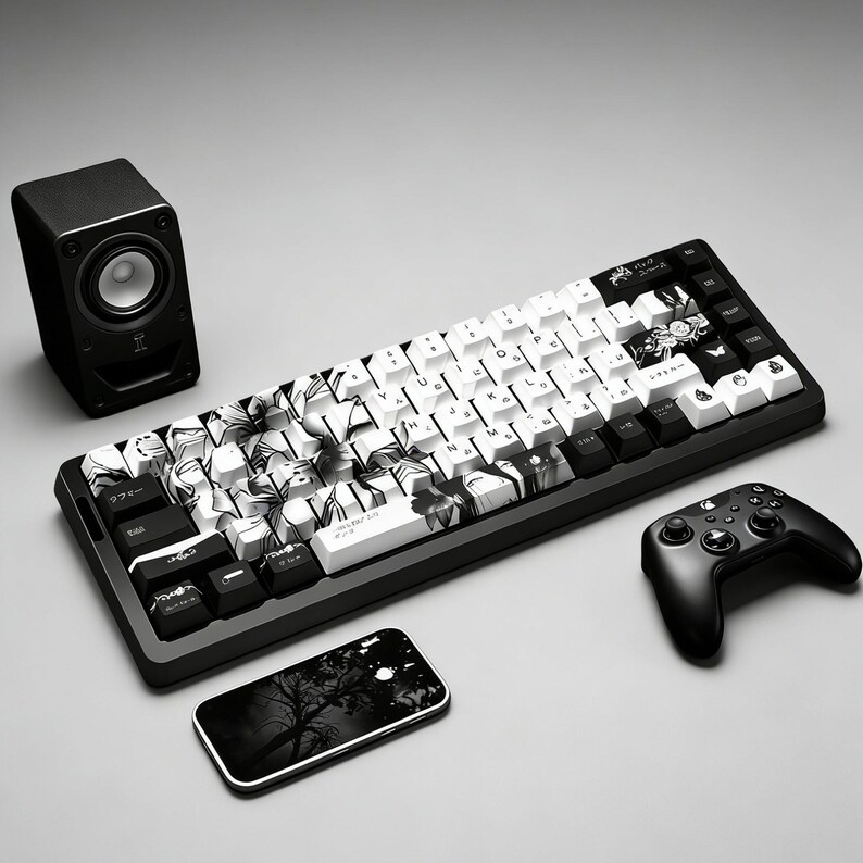 Reze Bomb Devil Shine-through Keycaps, 126 Keys PBT Cherry Profile ...