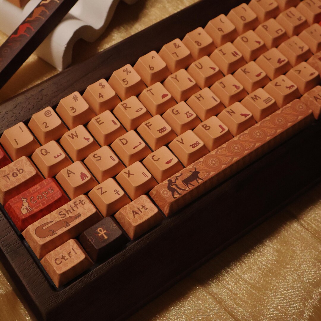 Egyptian Civilization Keycaps With 129 Keys, Cherry Keycaps Compatible ...
